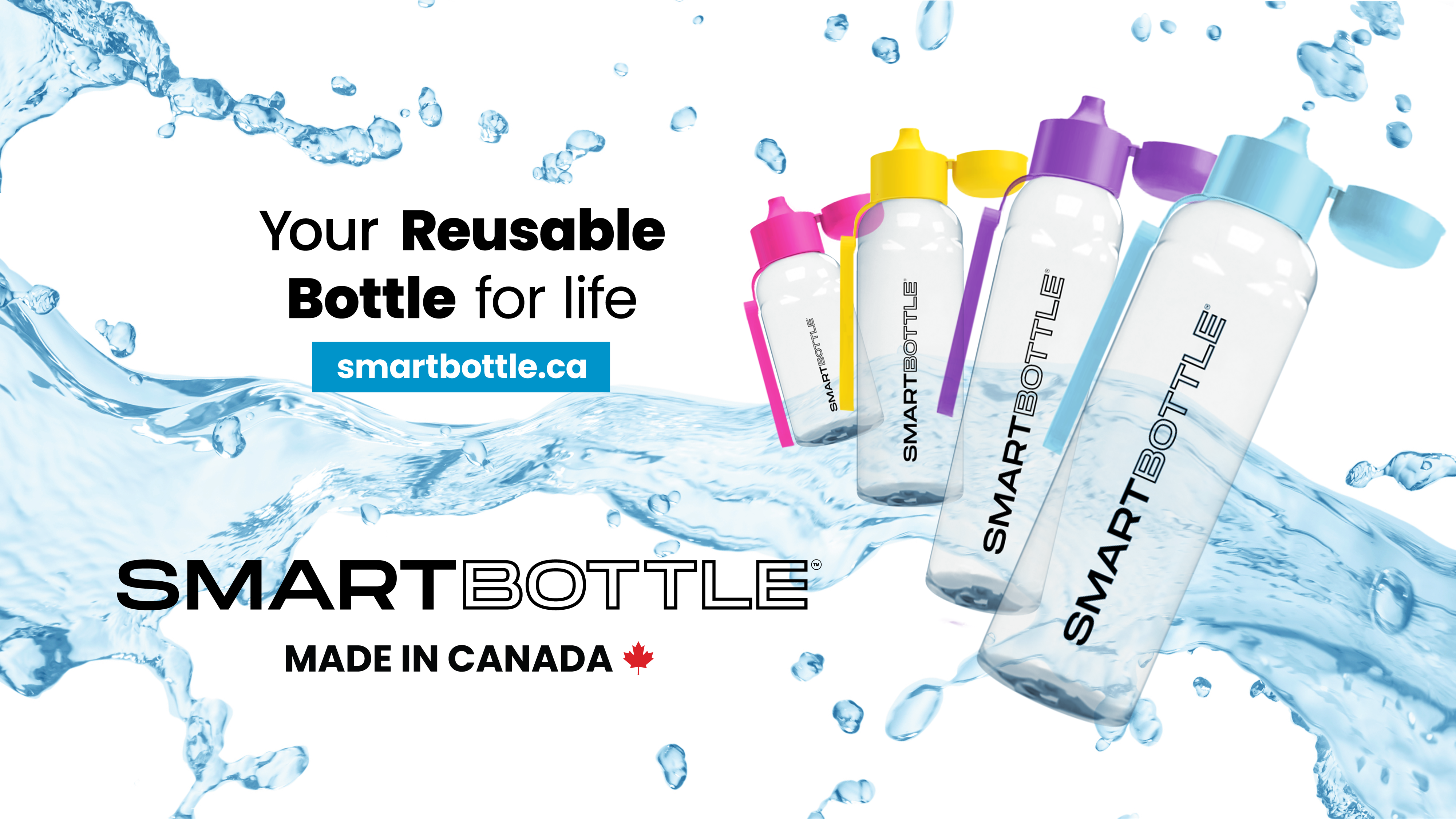 Smartbottle™ | Your Reusable Water Bottle for Life | Made in Canada